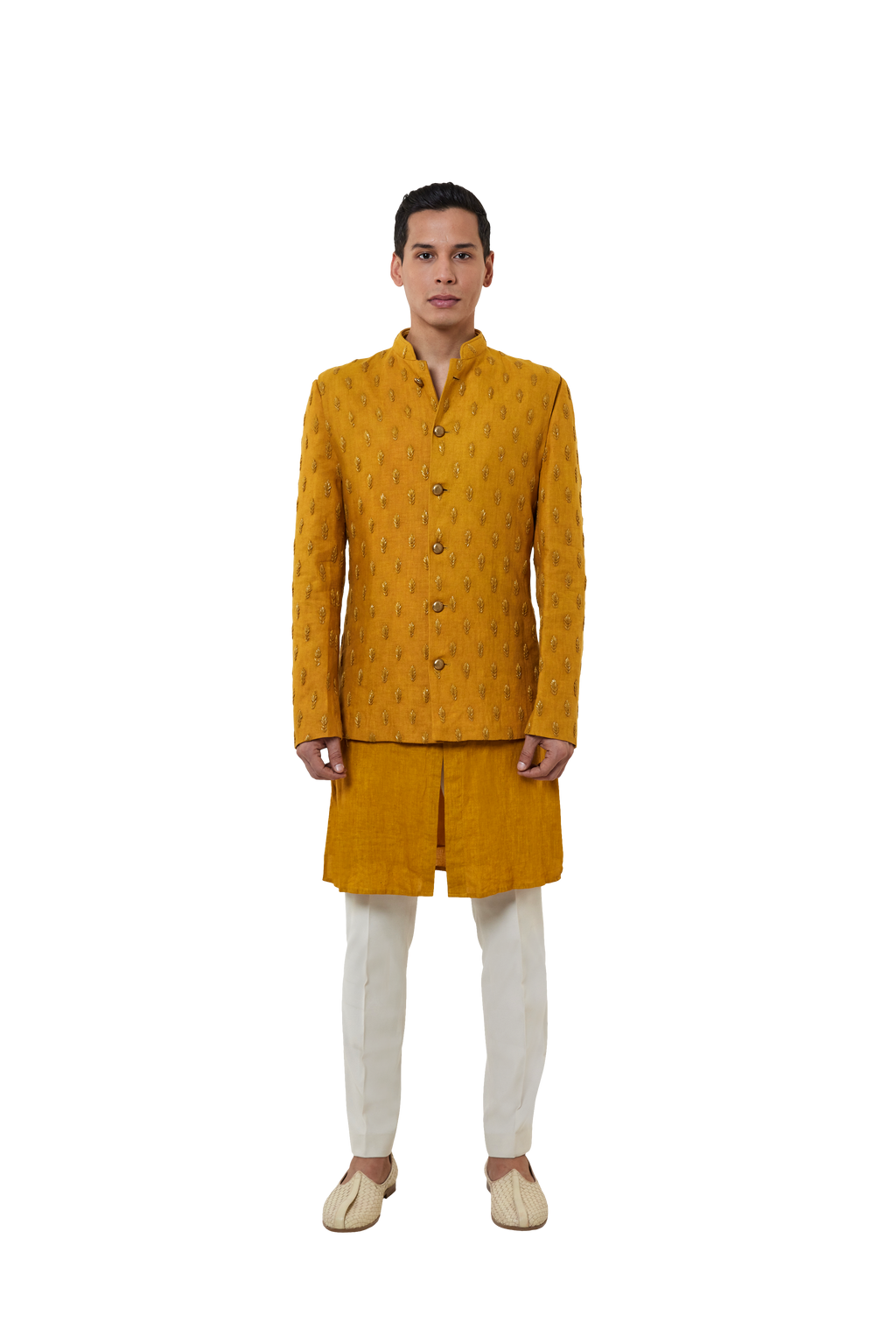 Buy Extended Fire Deconstructed Set - Mustard Two Piece – Kunal Rawal