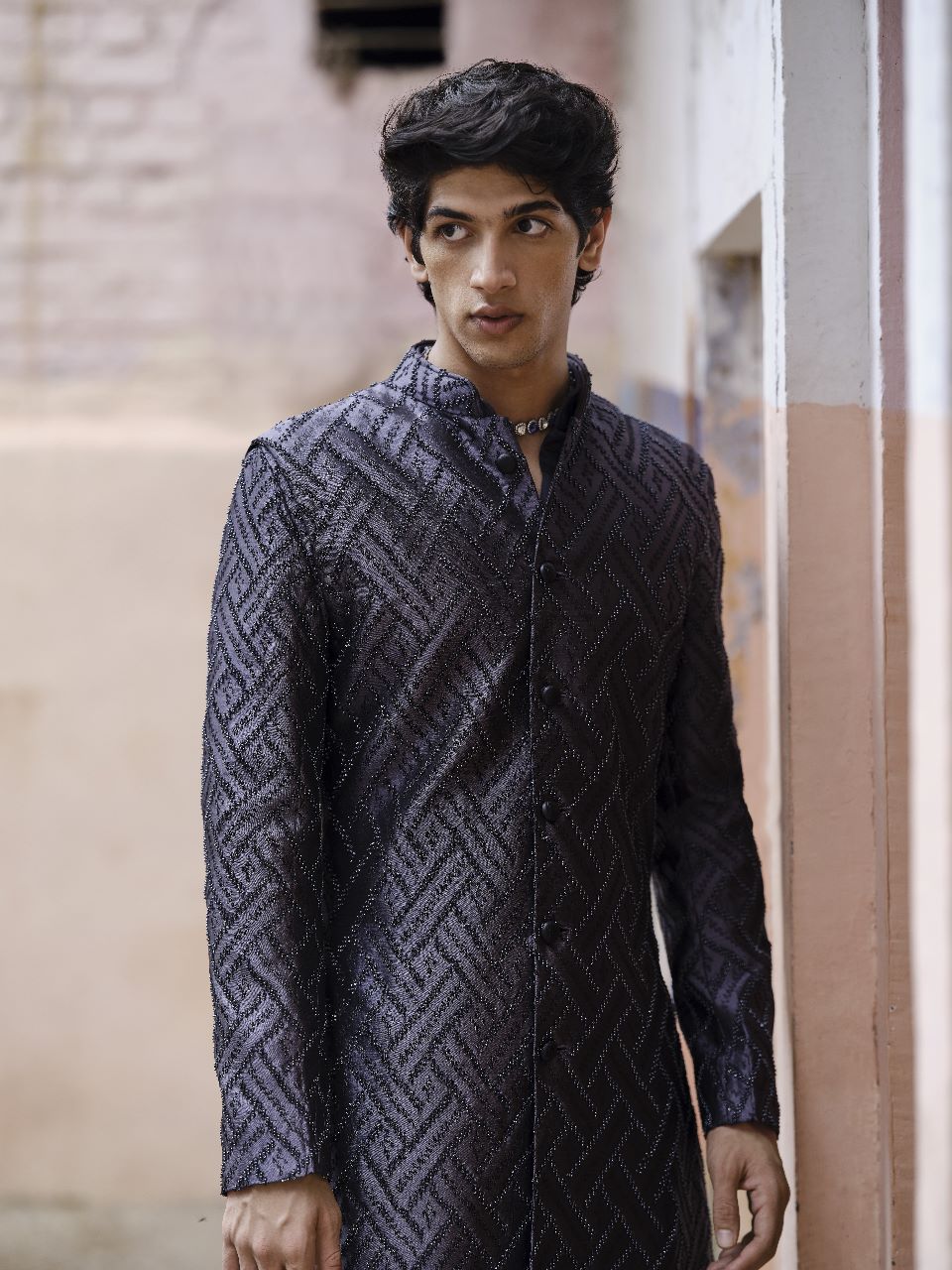 ZIG ZAG BEADED DECONSTRUCTED SET – Kunal Rawal